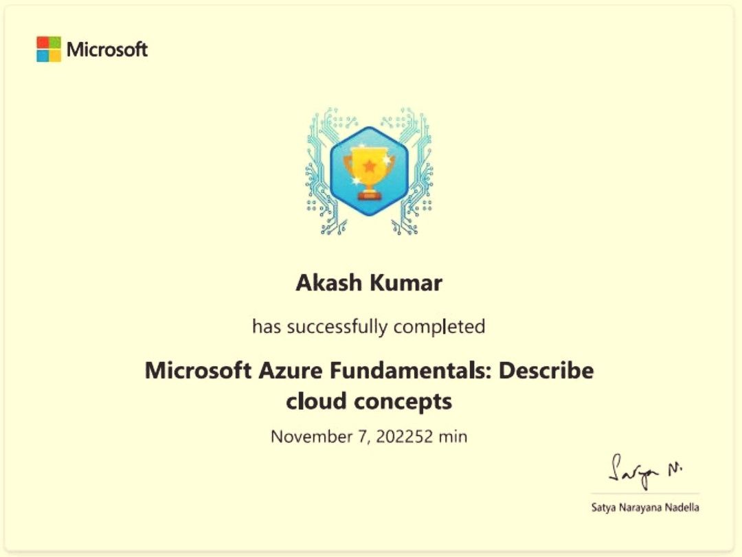 Akash Kumar on LinkedIn: #earned #badges #trophies #microsoft #describe ... Akash Kumar on LinkedIn: #earned #badges #trophies #microsoft #describe ...