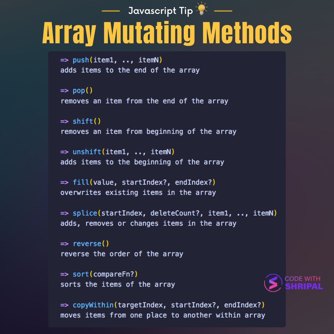 Shripal Soni on LinkedIn: #js #javascript #javascriptdeveloper # ... Shripal Soni on LinkedIn: #js #javascript #javascriptdeveloper # ...