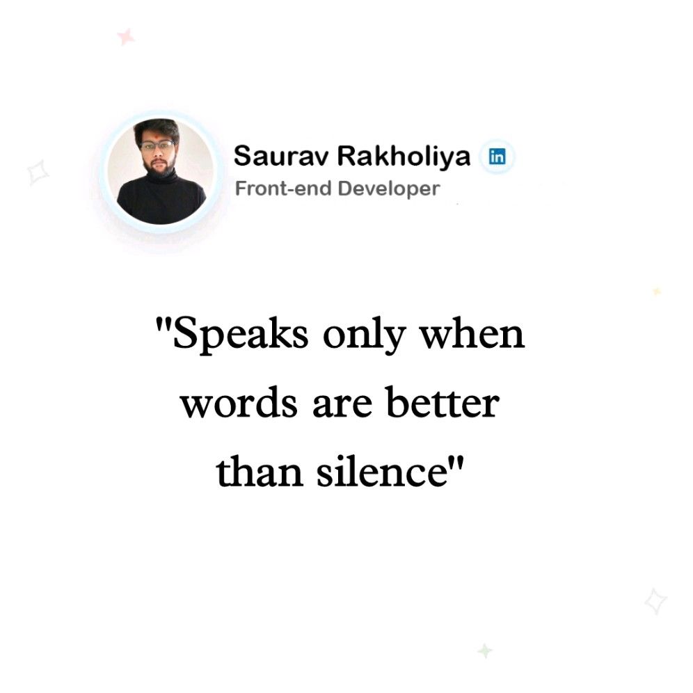 Saurav Rakholiya on LinkedIn: #sundayquotes Saurav Rakholiya on LinkedIn: #sundayquotes