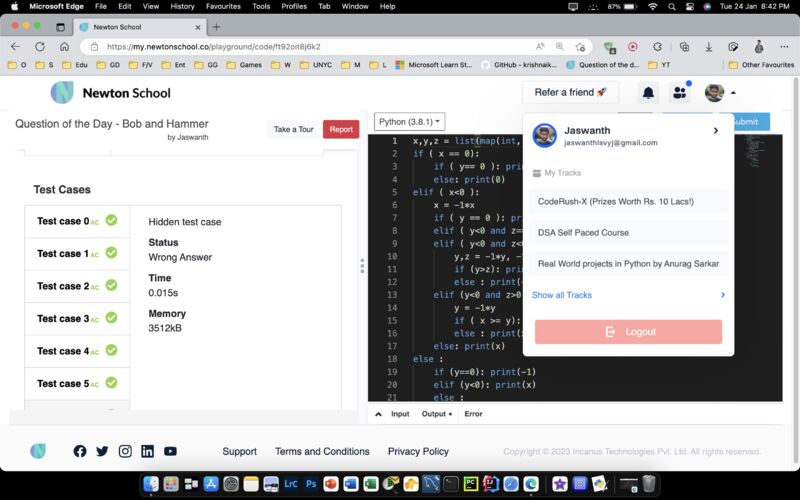 Jaswanth Singh Kumar Lankadasu on LinkedIn: #python #day9 #30daysofcode ... Jaswanth Singh Kumar Lankadasu on LinkedIn: #python #day9 #30daysofcode ...