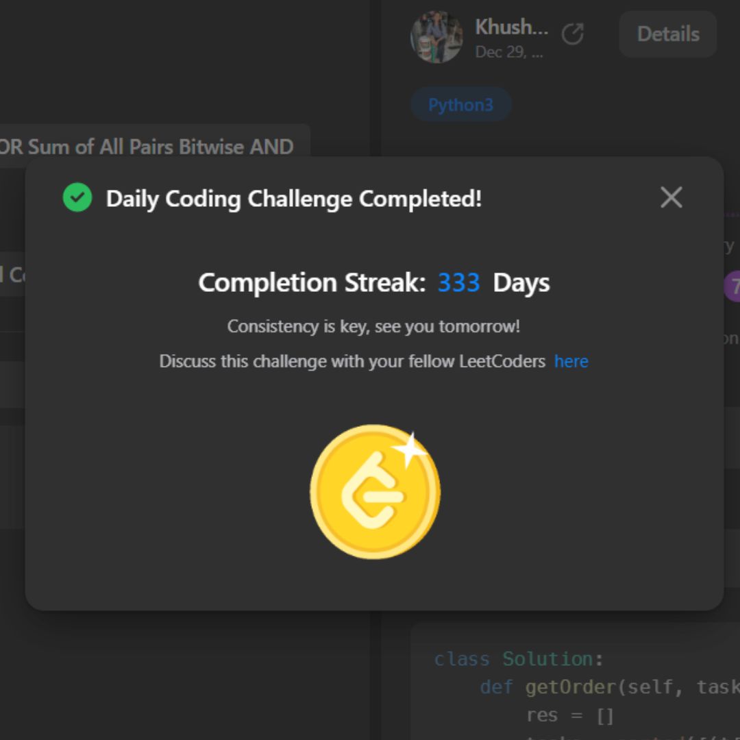 Khushi Jaiswal on LinkedIn: #leetcode #python #dsa #dailycoding # ... Khushi Jaiswal on LinkedIn: #leetcode #python #dsa #dailycoding # ...