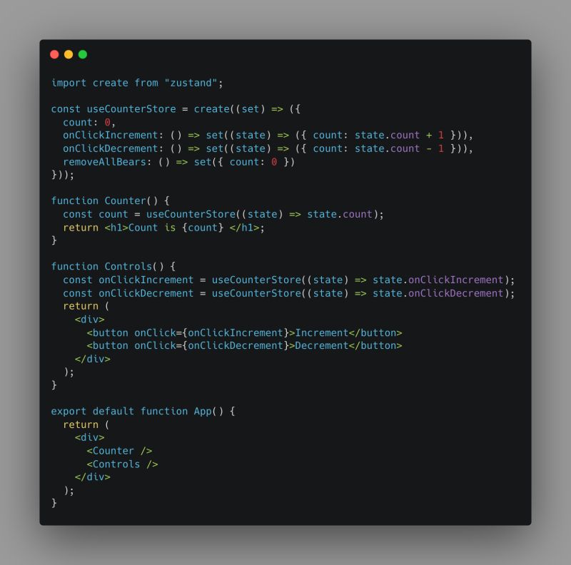 KPITENG on LinkedIn: #zustand #react #reactnative #reactjs #tech #kptieng KPITENG on LinkedIn: #zustand #react #reactnative #reactjs #tech #kptieng