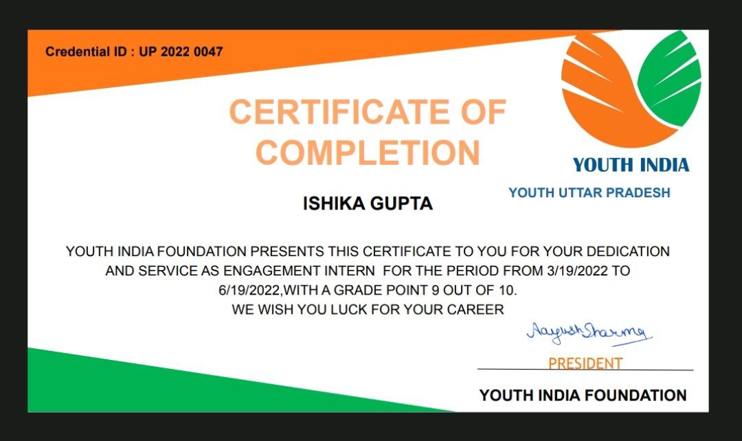 Ishika Gupta on LinkedIn: #coc #engagementintern #internship #intern # ... Ishika Gupta on LinkedIn: #coc #engagementintern #internship #intern # ...