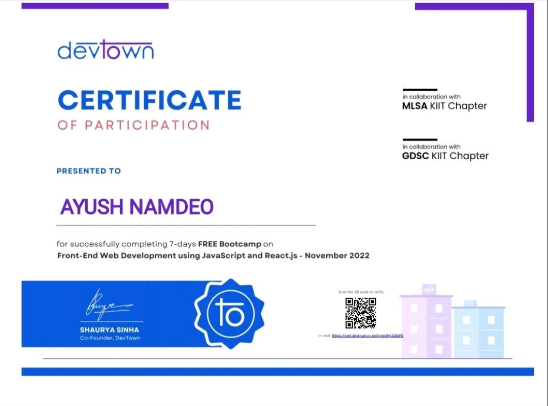 Ayush Namdeo posted on LinkedIn Ayush Namdeo posted on LinkedIn