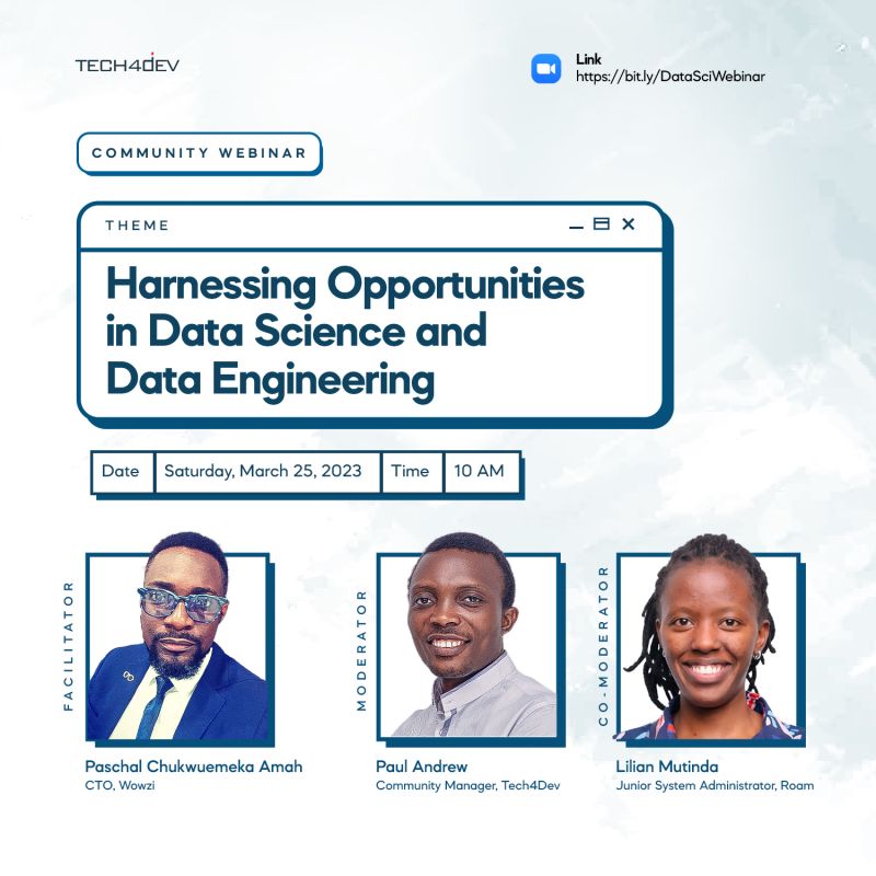 Tech4Dev on LinkedIn: #datascience #opportunitiesindatascience # ... Tech4Dev on LinkedIn: #datascience #opportunitiesindatascience # ...