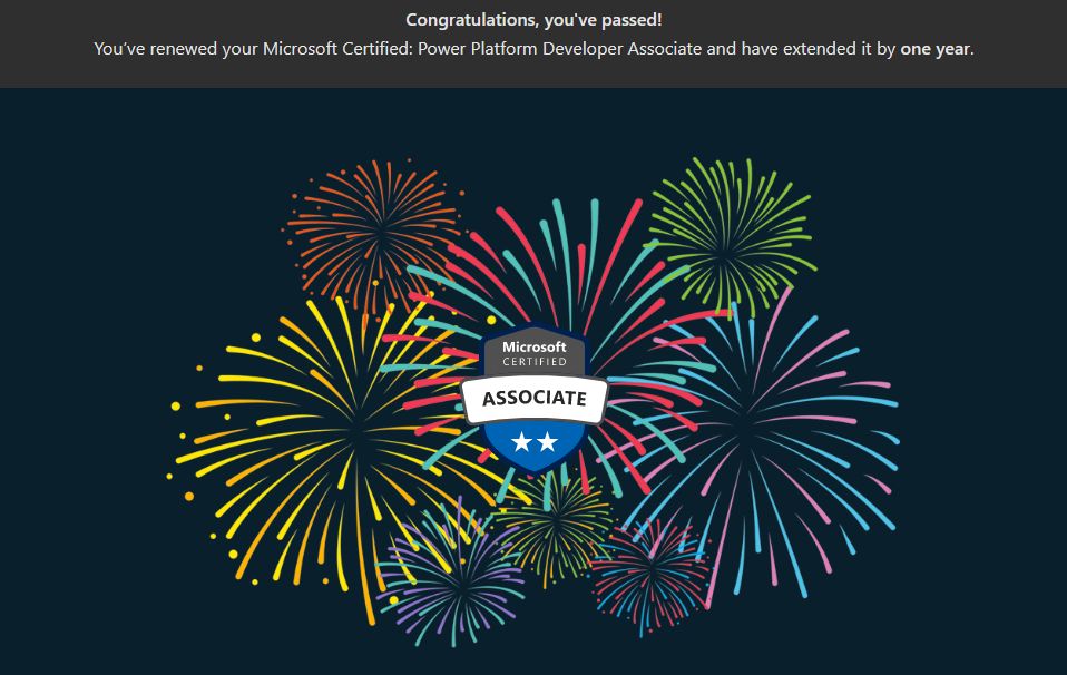 Successfully renewed my PL-400 certification! | Ricardo Almeida Successfully renewed my PL-400 certification! | Ricardo Almeida