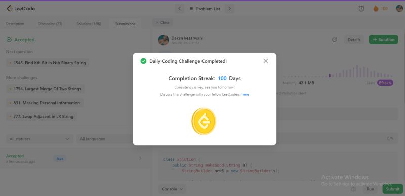 Daksh kesarwani on LinkedIn: #consistency #consistency #leetcode # ... Daksh kesarwani on LinkedIn: #consistency #consistency #leetcode # ...