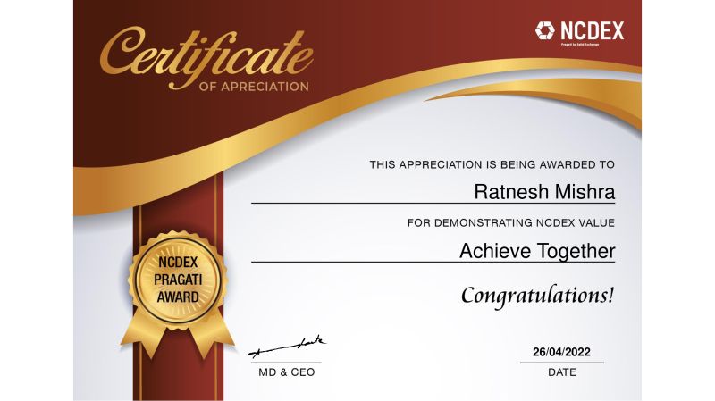 Ratnesh Mishra on LinkedIn: #ncdex Ratnesh Mishra on LinkedIn: #ncdex