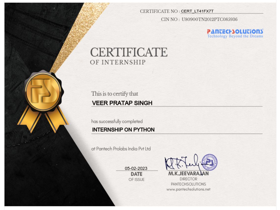 Veer Pratap Singh on LinkedIn: #python #pythonprogramming Veer Pratap Singh on LinkedIn: #python #pythonprogramming