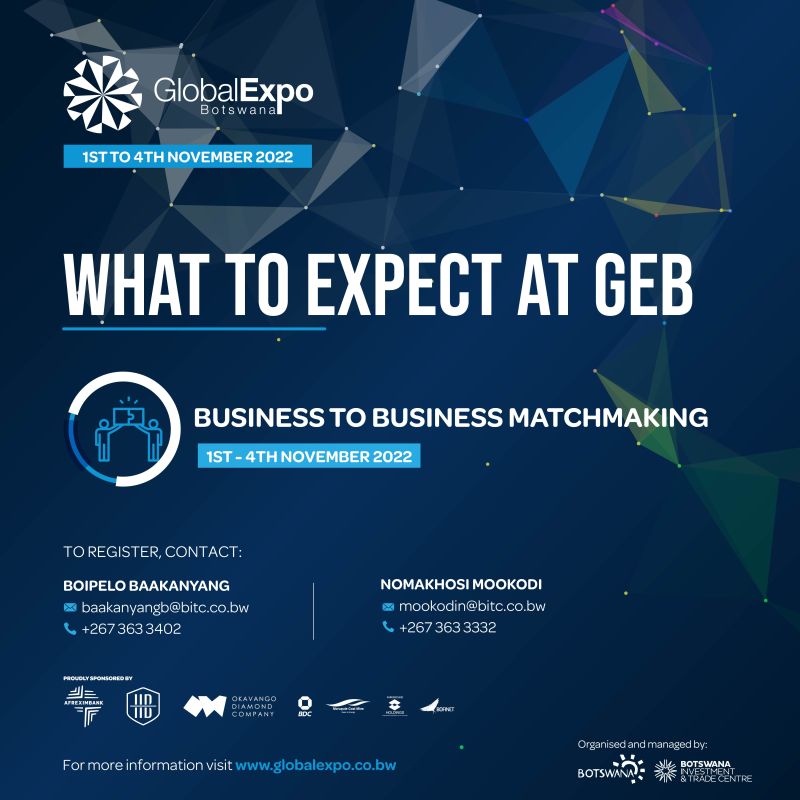 Brand Botswana on LinkedIn: #globalexpobotswana #ge22 Brand Botswana on LinkedIn: #globalexpobotswana #ge22