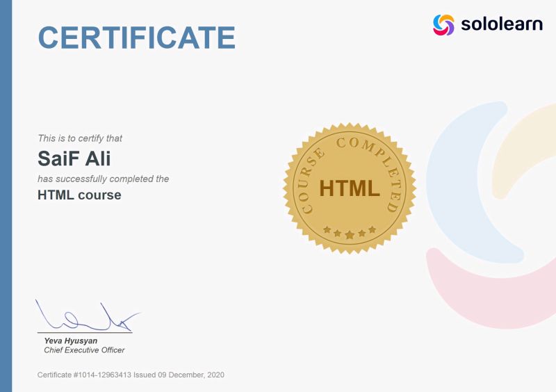 Saif Ali on LinkedIn: #sololearn #html #html5 #htmldesign #htmldeveloper Saif Ali on LinkedIn: #sololearn #html #html5 #htmldesign #htmldeveloper
