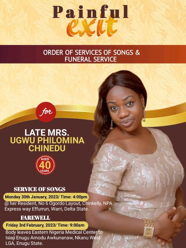 Emmanuel Uchechukwu OGBUABOR on LinkedIn: Front Cover of a Burial Brochure Emmanuel Uchechukwu OGBUABOR on LinkedIn: Front Cover of a Burial Brochure