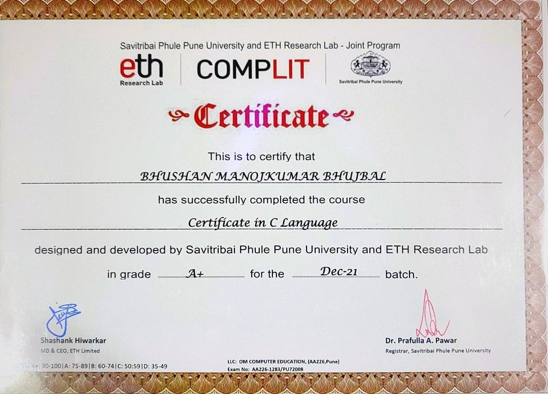 Bhushan Bhujbal on LinkedIn: #language #c #programming #coading Bhushan Bhujbal on LinkedIn: #language #c #programming #coading