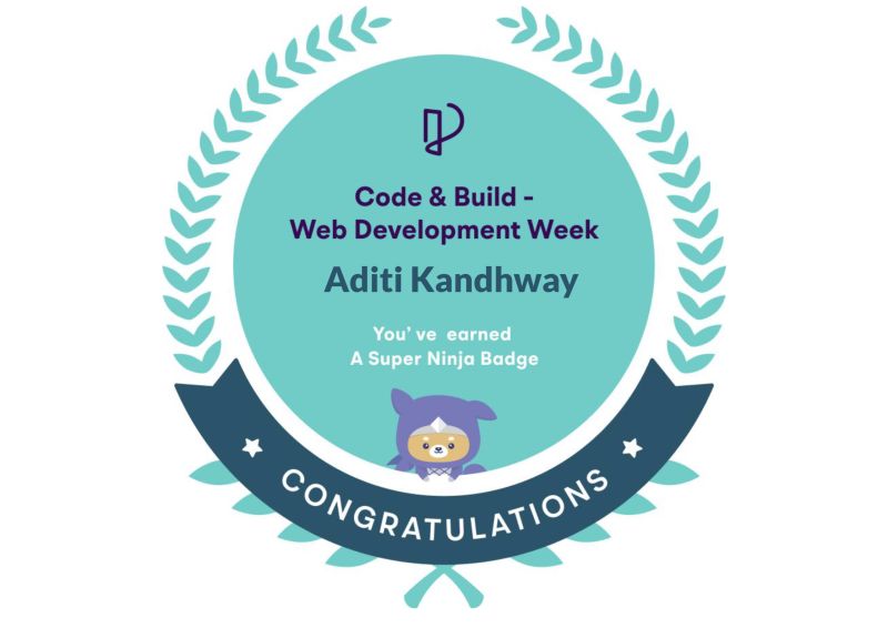 Aditi Kandhway on LinkedIn: #code2success #progatewebdevweek Aditi Kandhway on LinkedIn: #code2success #progatewebdevweek