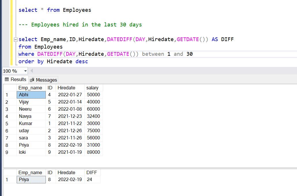 Abhishake B on LinkedIn: #sql #sqlqueries #day9 #learning #sqlserver # ... Abhishake B on LinkedIn: #sql #sqlqueries #day9 #learning #sqlserver # ...