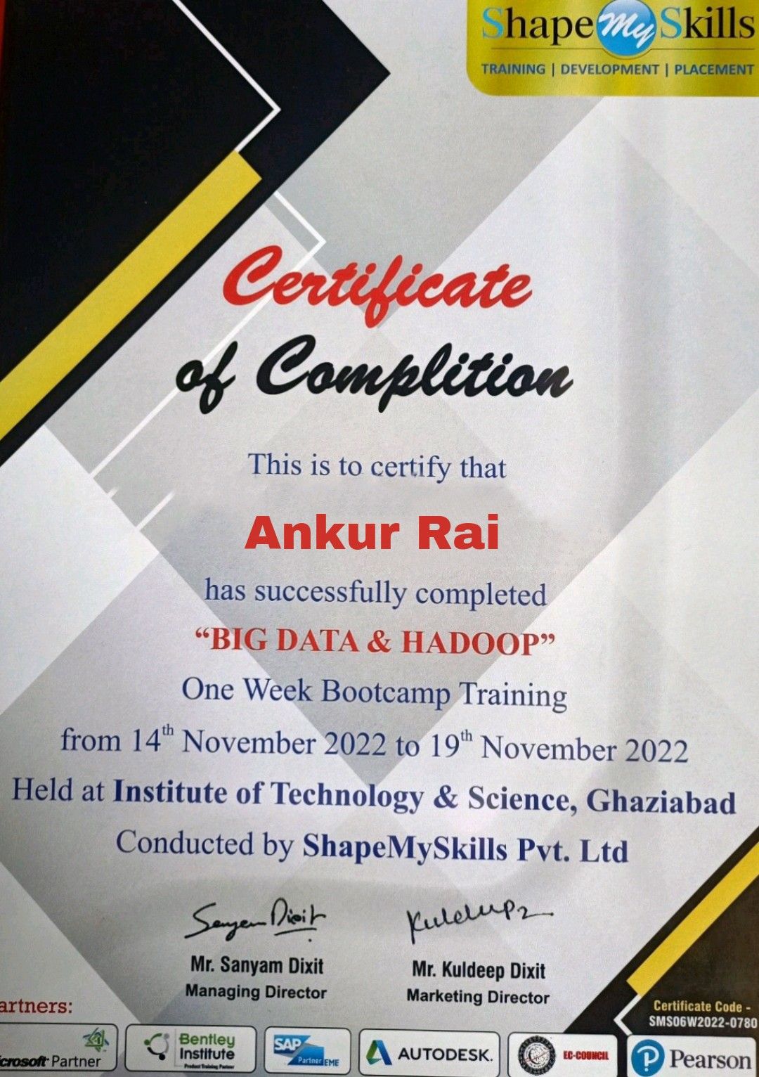 ANKUR RAI on LinkedIn: #bigdata #hadoop #training #workshop2022 # ... ANKUR RAI on LinkedIn: #bigdata #hadoop #training #workshop2022 # ...