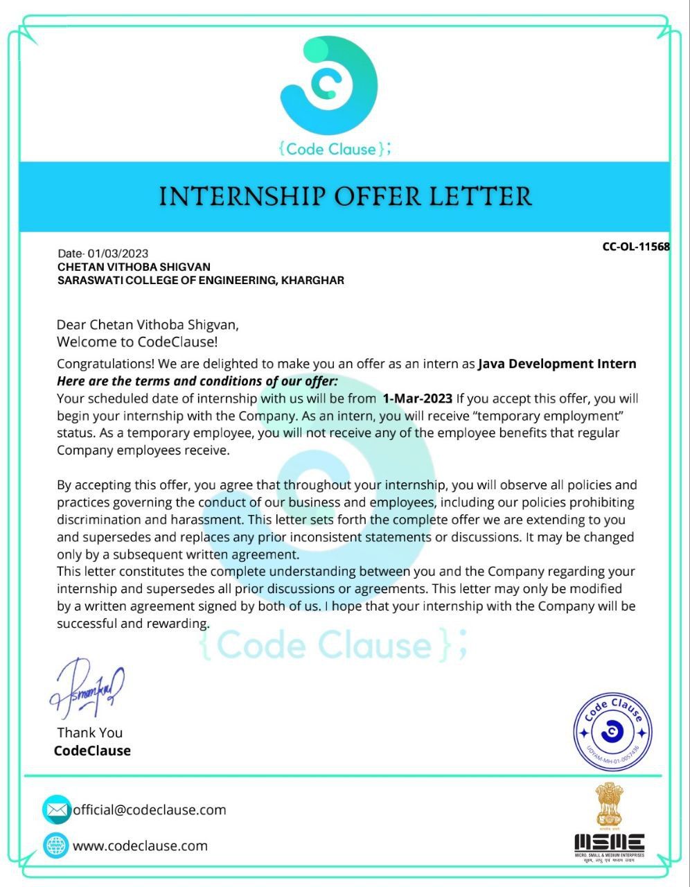 Chetan Shigvan on LinkedIn: #connections #codeclause #java # ... Chetan Shigvan on LinkedIn: #connections #codeclause #java # ...