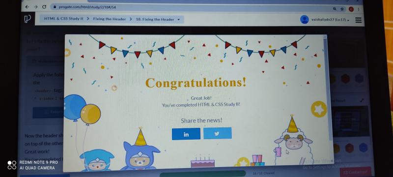 Vaishali Yadav on LinkedIn: #code2success #progatewebdevweek #html #css ... Vaishali Yadav on LinkedIn: #code2success #progatewebdevweek #html #css ...