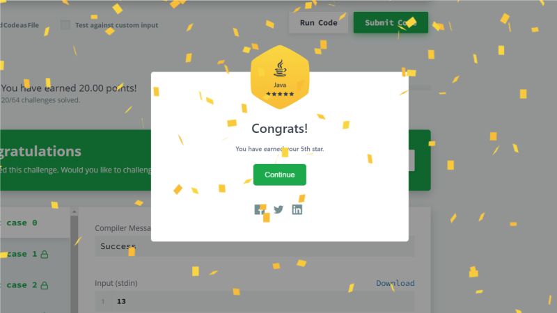 Aayush Mohan Saxena on LinkedIn: #hackerrank #java Aayush Mohan Saxena on LinkedIn: #hackerrank #java