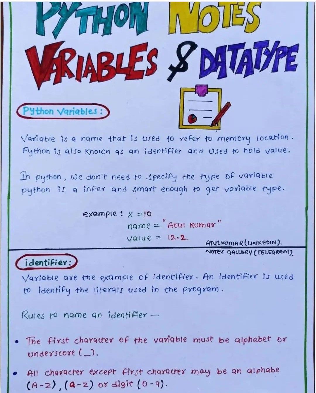 Ritik Kumar on LinkedIn: #python #pythonlanguage #notes Ritik Kumar on LinkedIn: #python #pythonlanguage #notes