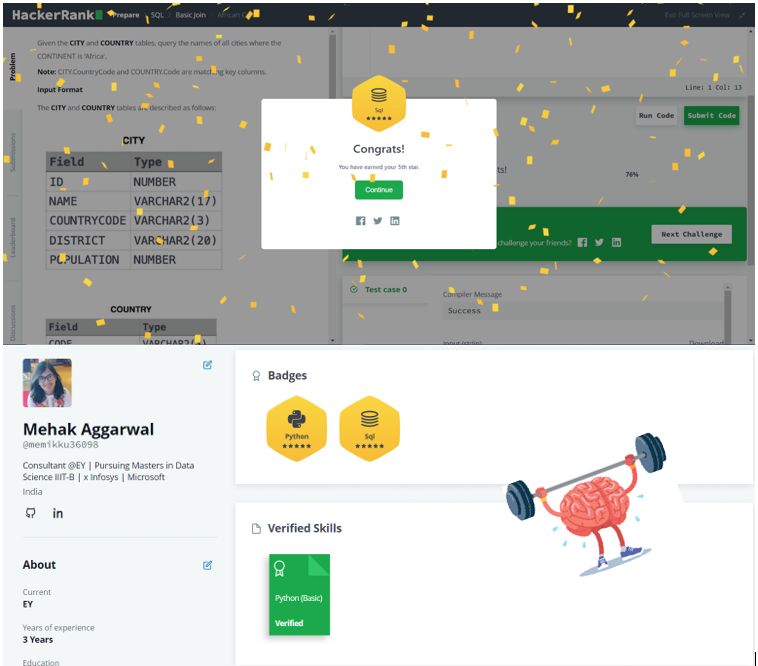 Mehak . on LinkedIn: #sql #mysql #hackerrank #goldbadge #python # ... Mehak . on LinkedIn: #sql #mysql #hackerrank #goldbadge #python # ...