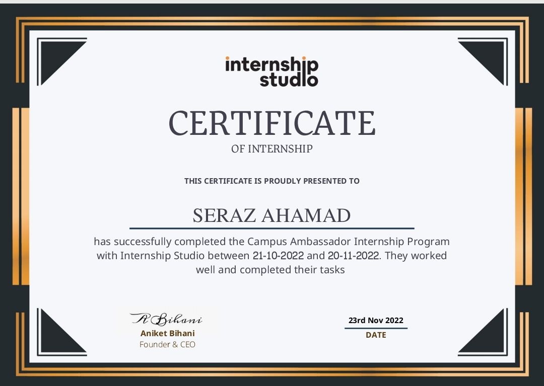 #internshipstudio | SERAZ AHMAD #internshipstudio | SERAZ AHMAD