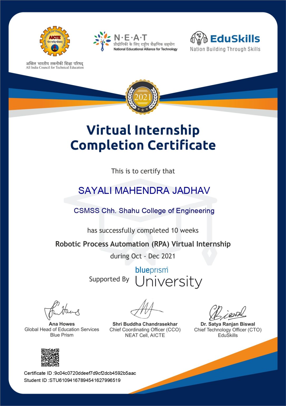 Sayali Jadhav posted on LinkedIn Sayali Jadhav posted on LinkedIn