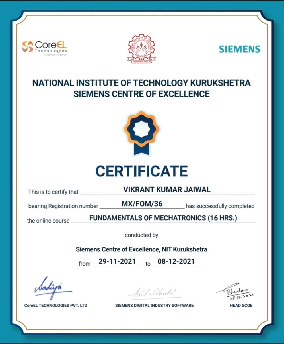 VIKRANT KUMAR JAIWAL on LinkedIn: #fundamentals_of_mechatronics VIKRANT KUMAR JAIWAL on LinkedIn: #fundamentals_of_mechatronics