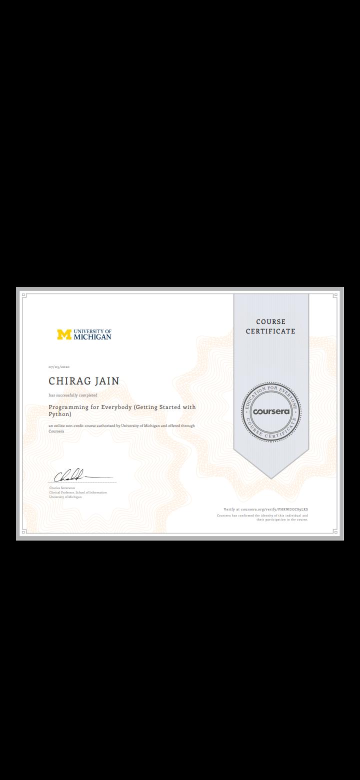 Chirag Jain on LinkedIn: #coursera Chirag Jain on LinkedIn: #coursera
