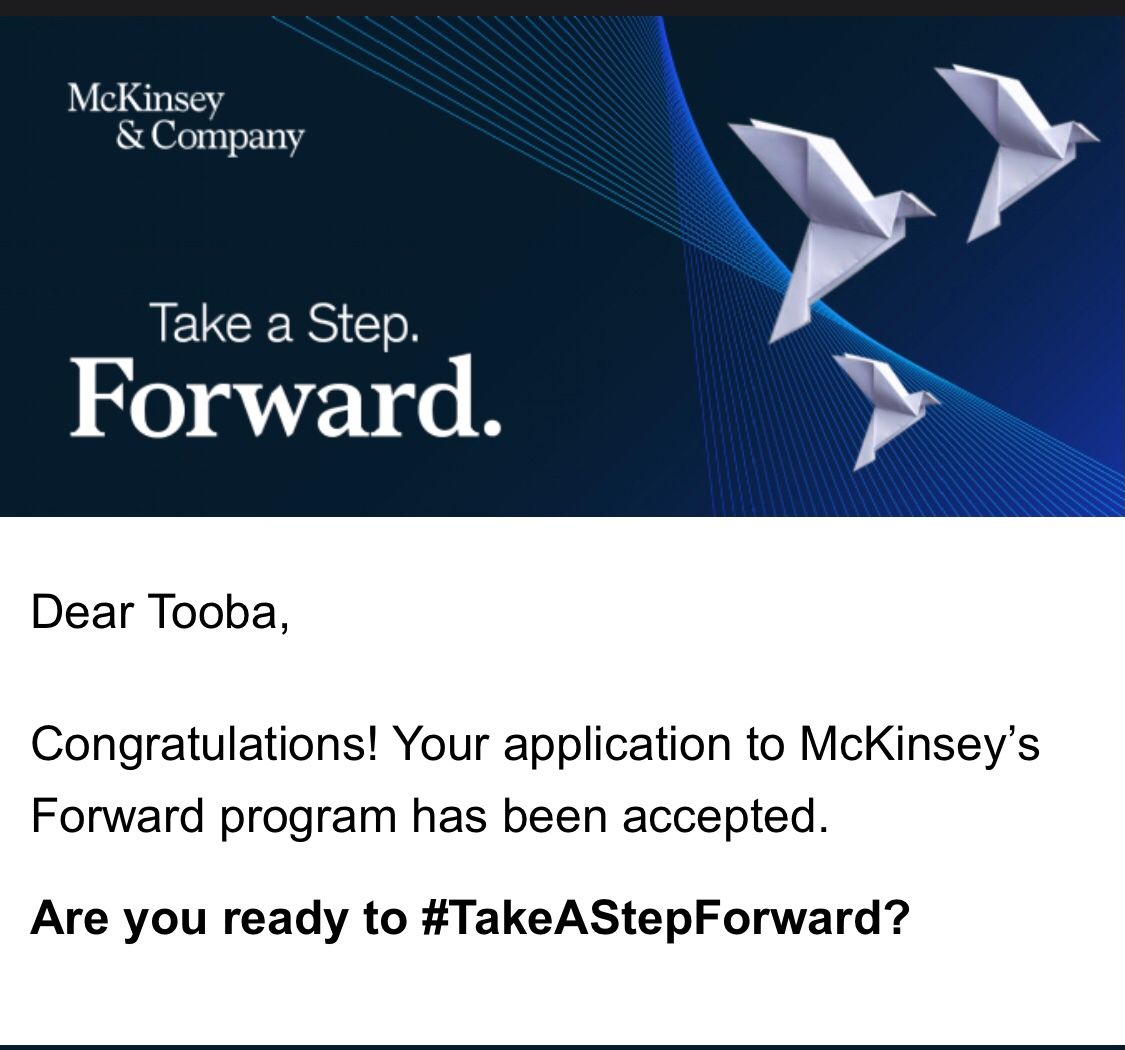 Tooba Qureshi on LinkedIn: #takeastepforward Tooba Qureshi on LinkedIn: #takeastepforward