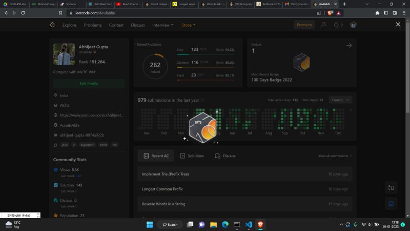 Abhijeet Gupta on LinkedIn: #leetcode #100daysofcodechallenge ... Abhijeet Gupta on LinkedIn: #leetcode #100daysofcodechallenge ...