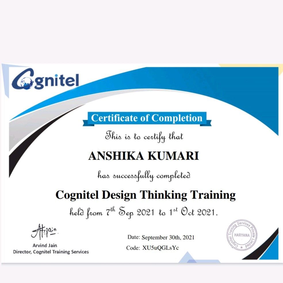 Anshika Kumari on LinkedIn: #designthinkingworkshop #learning Anshika Kumari on LinkedIn: #designthinkingworkshop #learning