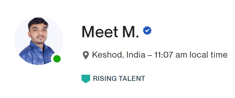 #risingtalent #upworksuccess | Meet Mandaviya #risingtalent #upworksuccess | Meet Mandaviya