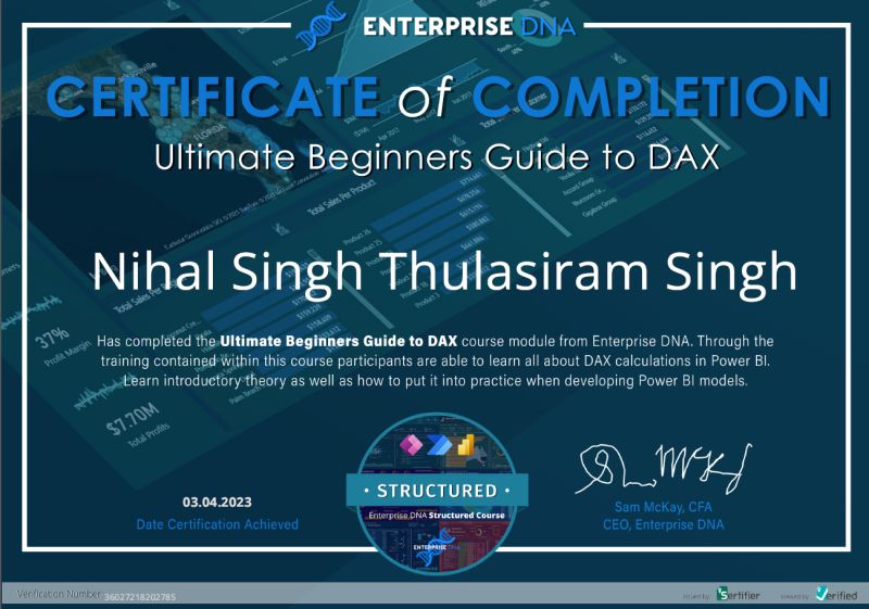 Nihal Singh on LinkedIn: #dax #powerbi #dataanalysis Nihal Singh on LinkedIn: #dax #powerbi #dataanalysis