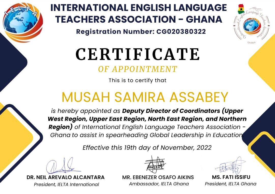 #teachers #language | SAMIRA ASSABEY MUSAH, B.Ed English Language (1st ... #teachers #language | SAMIRA ASSABEY MUSAH, B.Ed English Language (1st ...
