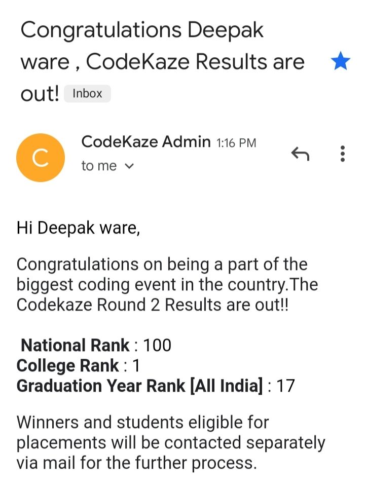 Deepak Ware on LinkedIn: #codekaze #codekaze #codingninjas #code | 11 ... Deepak Ware on LinkedIn: #codekaze #codekaze #codingninjas #code | 11 ...