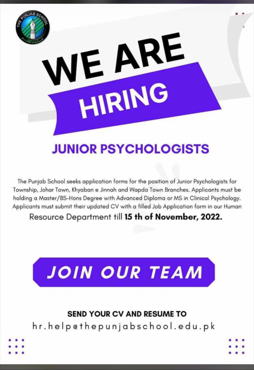Ayesha Shahid Sheikh on LinkedIn: #psychologyjob Ayesha Shahid Sheikh on LinkedIn: #psychologyjob