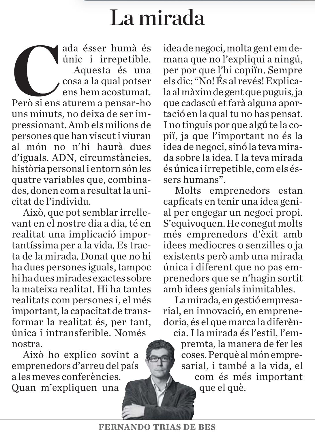 Enric Bastardas on LinkedIn: Brutal Fernando Trias de Bes al Diari ARA ... Enric Bastardas on LinkedIn: Brutal Fernando Trias de Bes al Diari ARA ...