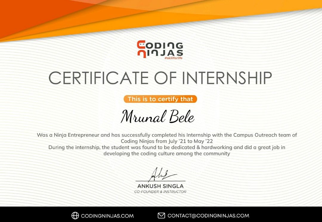 Mrunal Bele on LinkedIn: Hello Connection, I am glad to share my first ... Mrunal Bele on LinkedIn: Hello Connection, I am glad to share my first ...