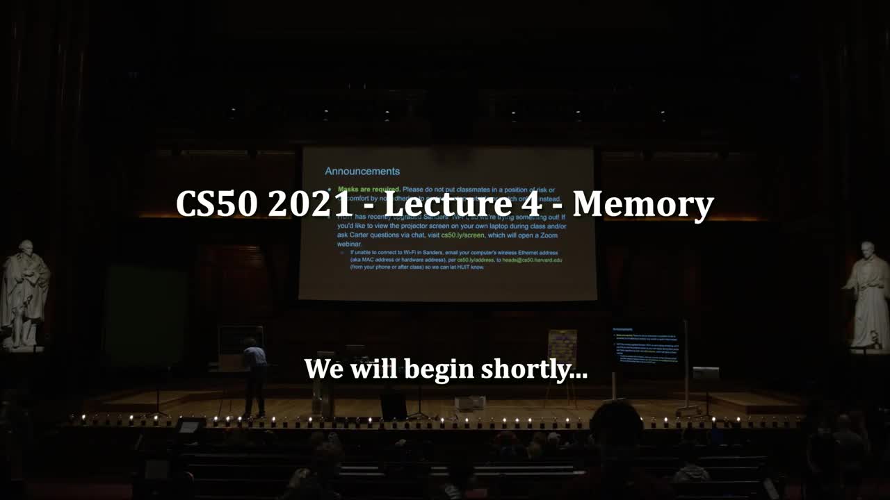 CS50 on LinkedIn: CS50 2021 - Lecture 4 - Memory (Pre-Release) | 12 ... CS50 on LinkedIn: CS50 2021 - Lecture 4 - Memory (Pre-Release) | 12 ...