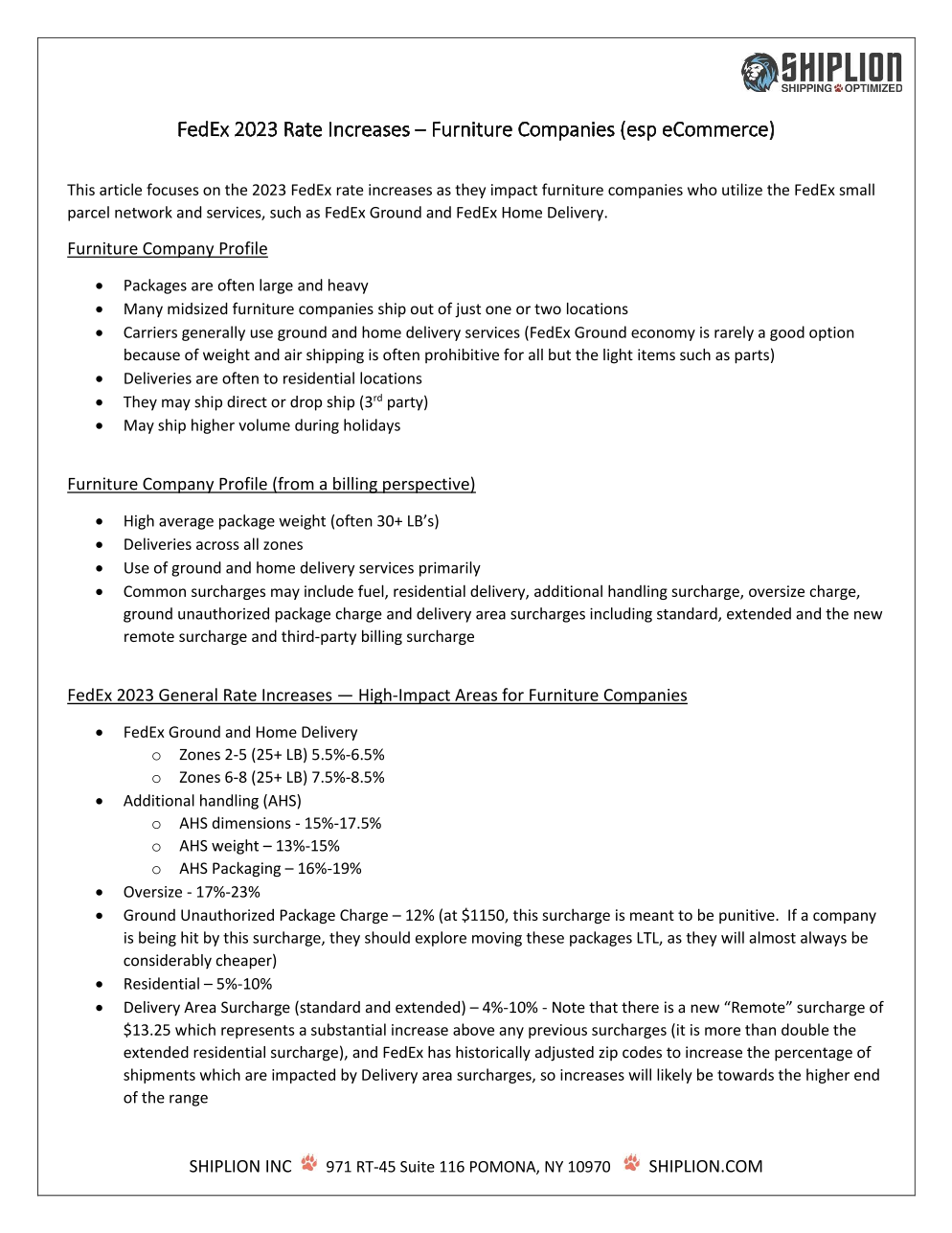 Lesly Romero on LinkedIn: FedEx 2023 Rate Increases - Furniture Companies Lesly Romero on LinkedIn: FedEx 2023 Rate Increases - Furniture Companies