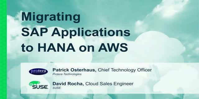 SUSE on LinkedIn: Migrating SAP Applications to HANA on AWS SUSE on LinkedIn: Migrating SAP Applications to HANA on AWS