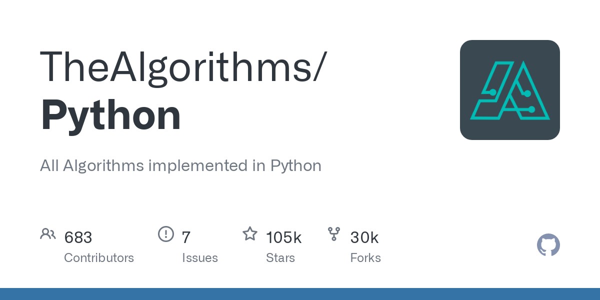Mike Tamir, PhD on LinkedIn: GitHub - TheAlgorithms/Python: All ... Mike Tamir, PhD on LinkedIn: GitHub - TheAlgorithms/Python: All ...