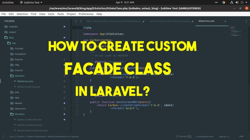 Junaid Raza on LinkedIn: Laravel Create Custom Facade Class Example Junaid Raza on LinkedIn: Laravel Create Custom Facade Class Example