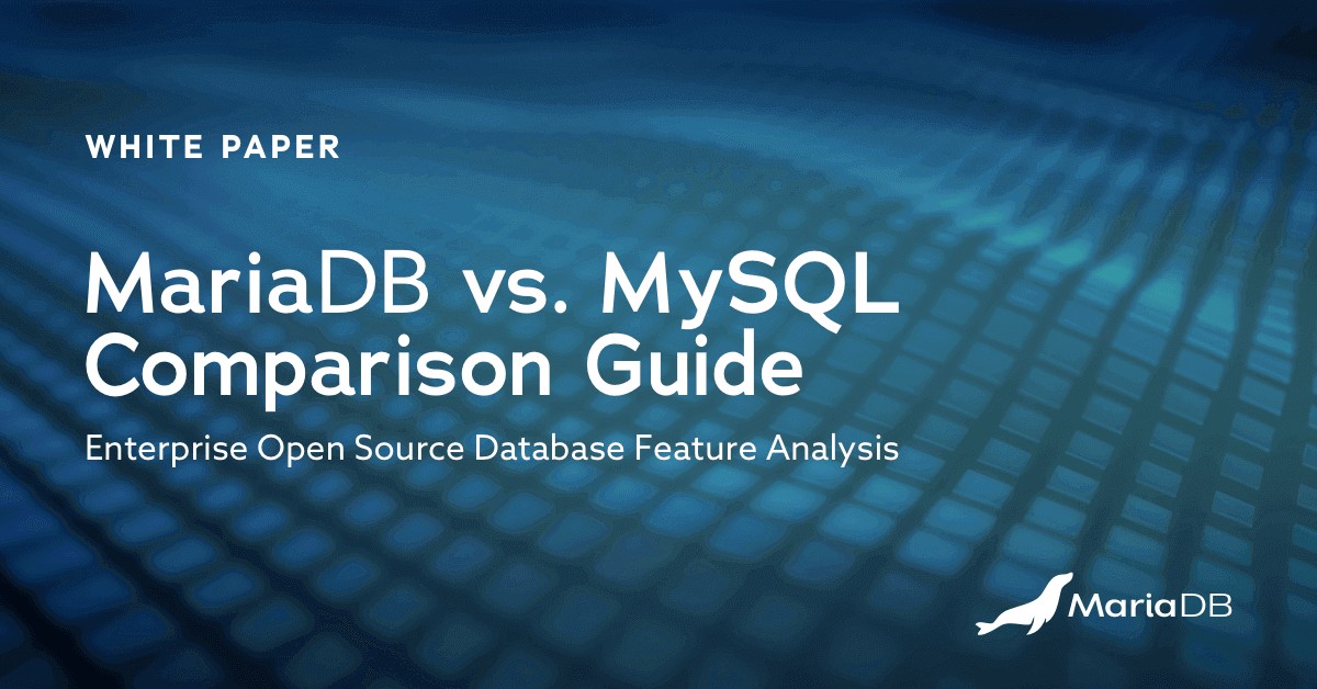 MariaDB on LinkedIn: MariaDB vs. MySQL Comparison MariaDB on LinkedIn: MariaDB vs. MySQL Comparison