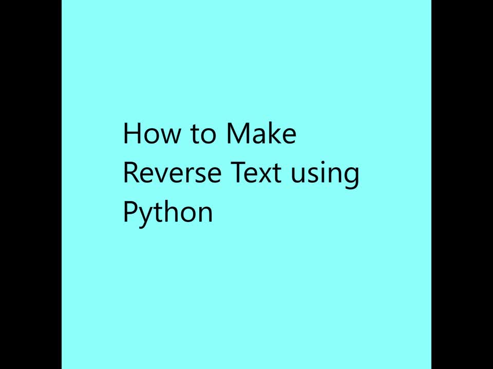 Amit Shree Chandan on LinkedIn: Reverse Text Using Python Amit Shree Chandan on LinkedIn: Reverse Text Using Python