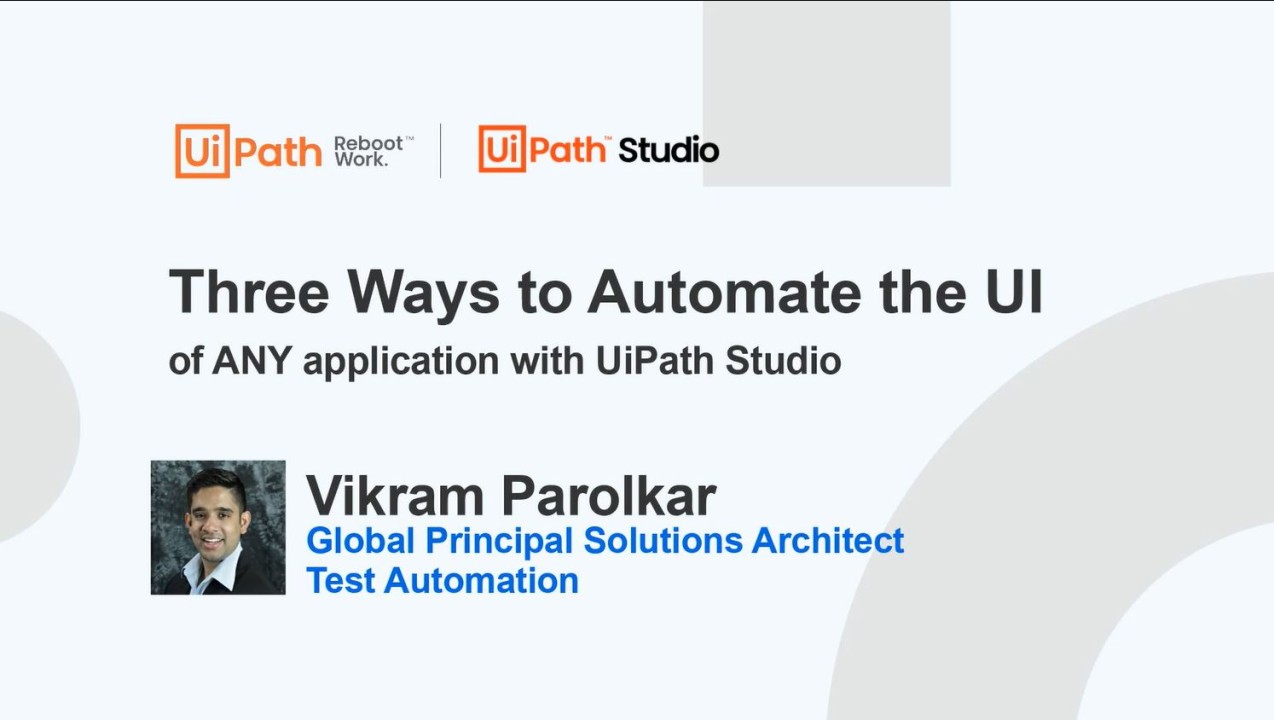 Vikram Parolkar on LinkedIn: #rpa #testautomation Vikram Parolkar on LinkedIn: #rpa #testautomation