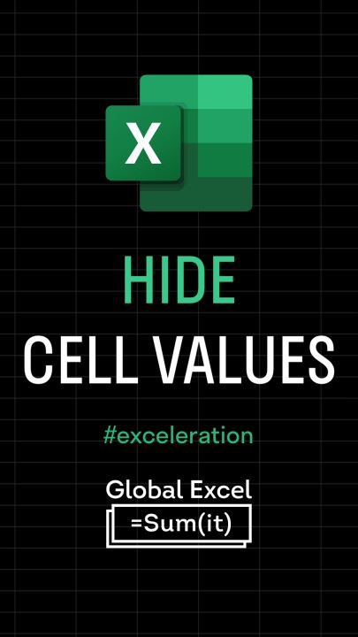 Roger Crawley on LinkedIn: Hide cell values in Excel Roger Crawley on LinkedIn: Hide cell values in Excel