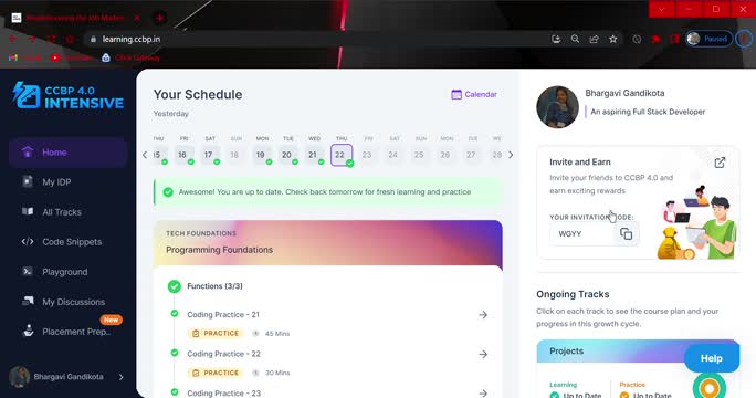 Bhargavi Gandikota on LinkedIn: #day41 #codingpractices #schedule #ccbp ... Bhargavi Gandikota on LinkedIn: #day41 #codingpractices #schedule #ccbp ...