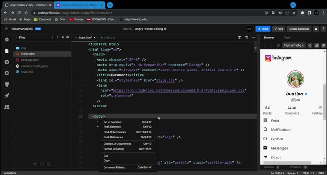 Vishal Mahadik on LinkedIn: DevTown *Instagram Clone* Using HTML & CSS ... Vishal Mahadik on LinkedIn: DevTown *Instagram Clone* Using HTML & CSS ...